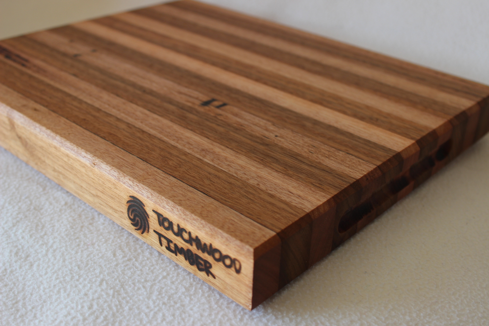 Rounded Spotted Gum Chopping Board
